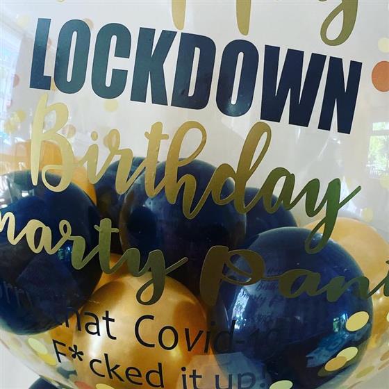 Lockdown Birthday Balloon